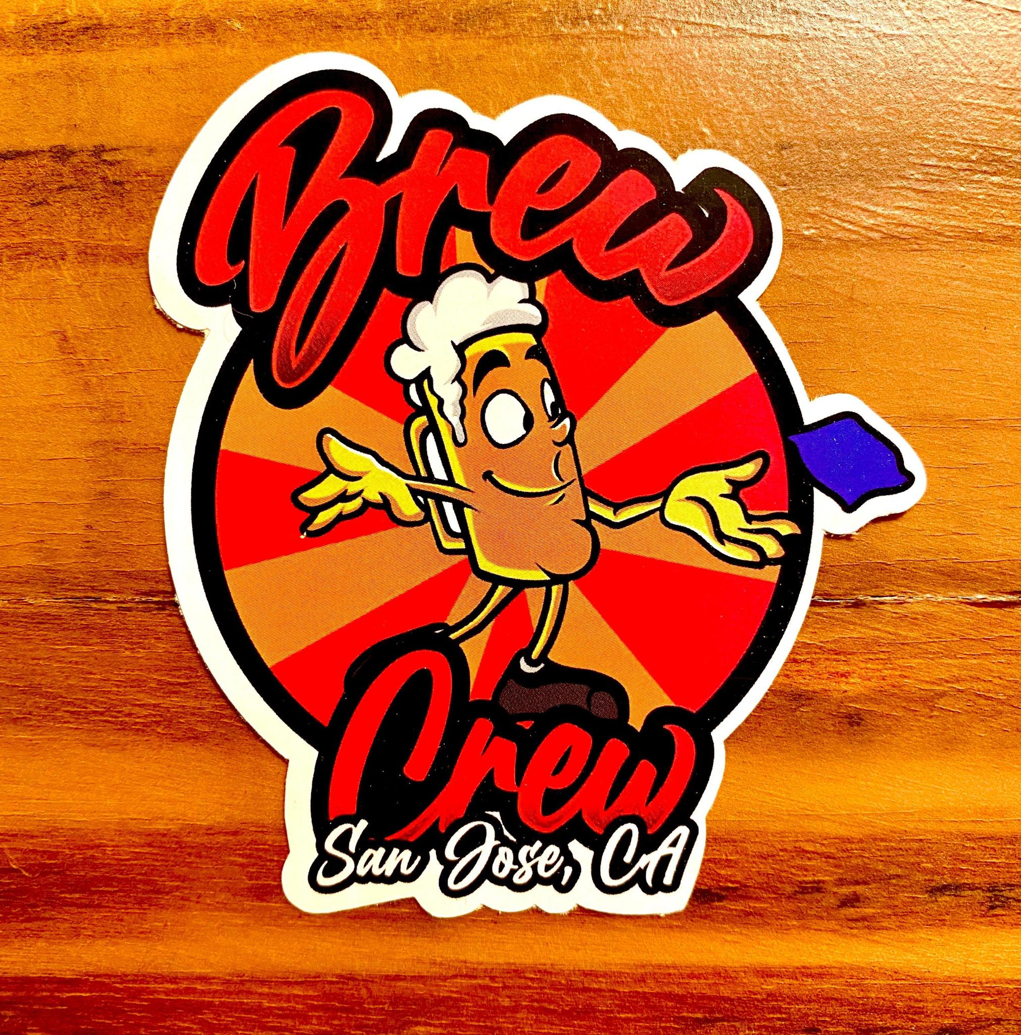 STICKER - Brew Crew - San Jose – Cornhole Patch Dude