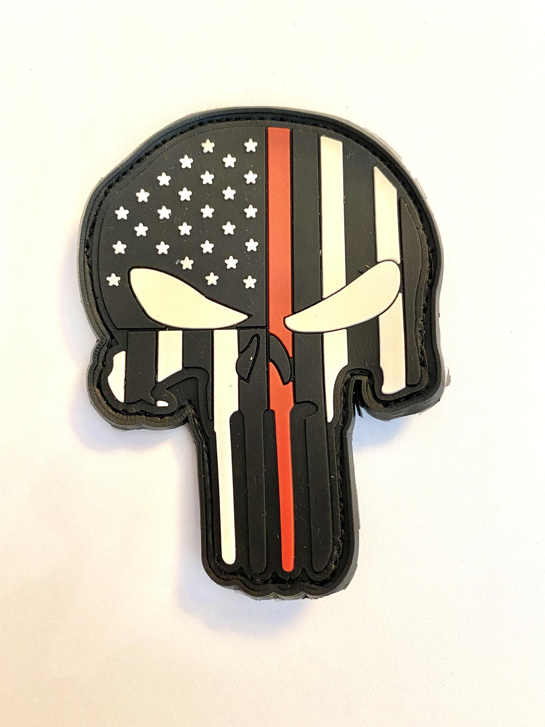 Thin Red Line Skull – Cornhole Patch Dude