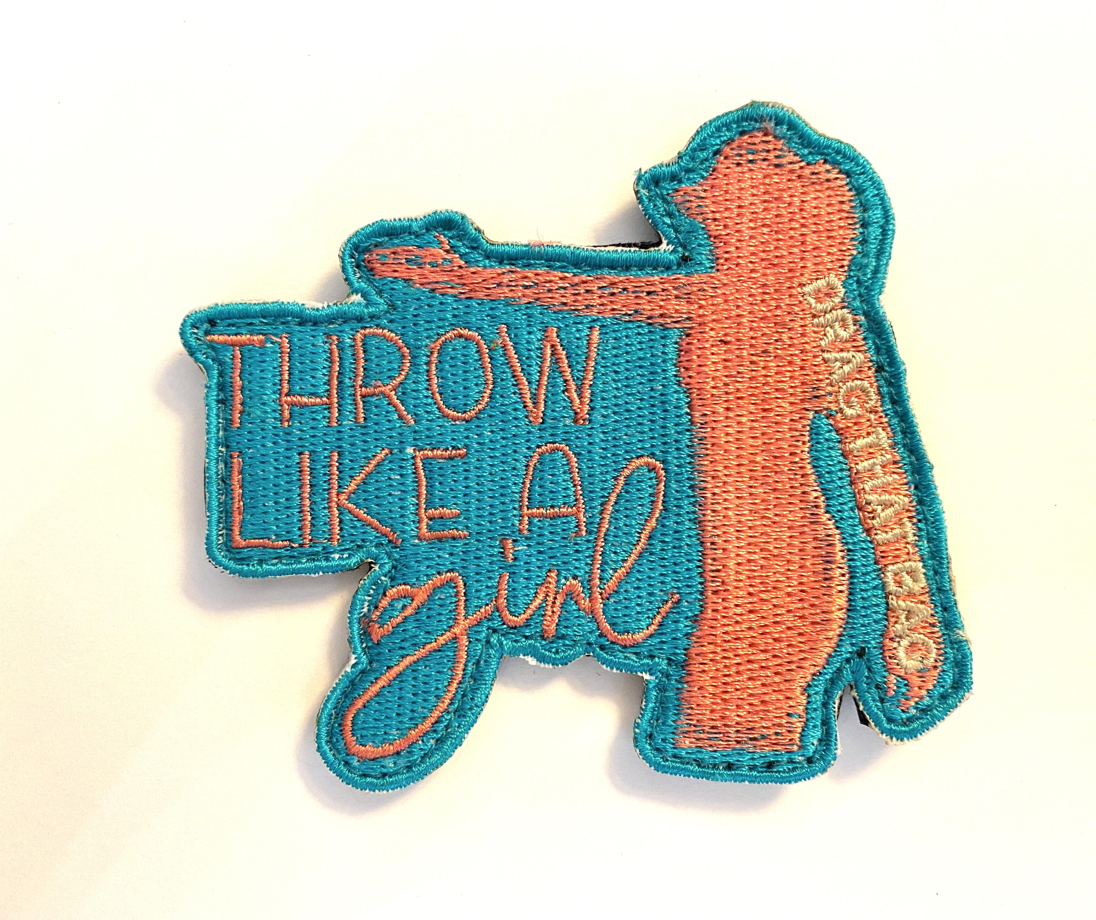 Throw Like a Girl – Cornhole Patch Dude
